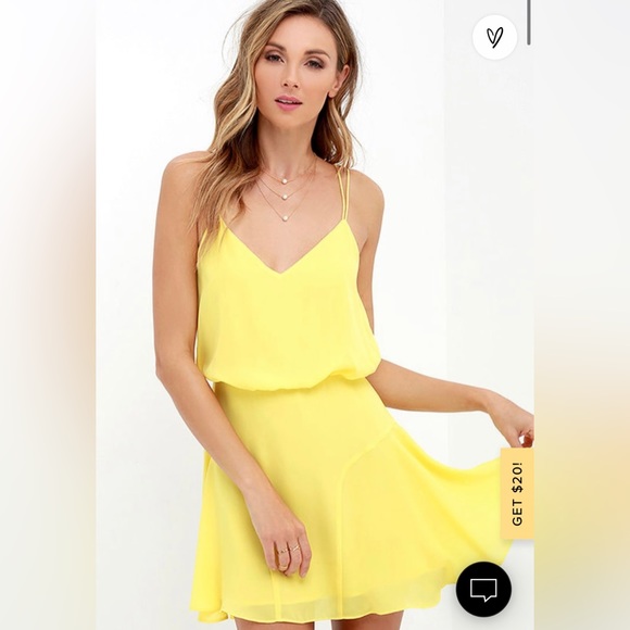 Lulus | Dresses | Lulus Wanna Bet Yellow Sleeveless Dress | Poshmark